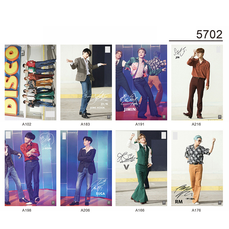 BTS Dynamite Album Posters 8pcs/set | Shopee Malaysia