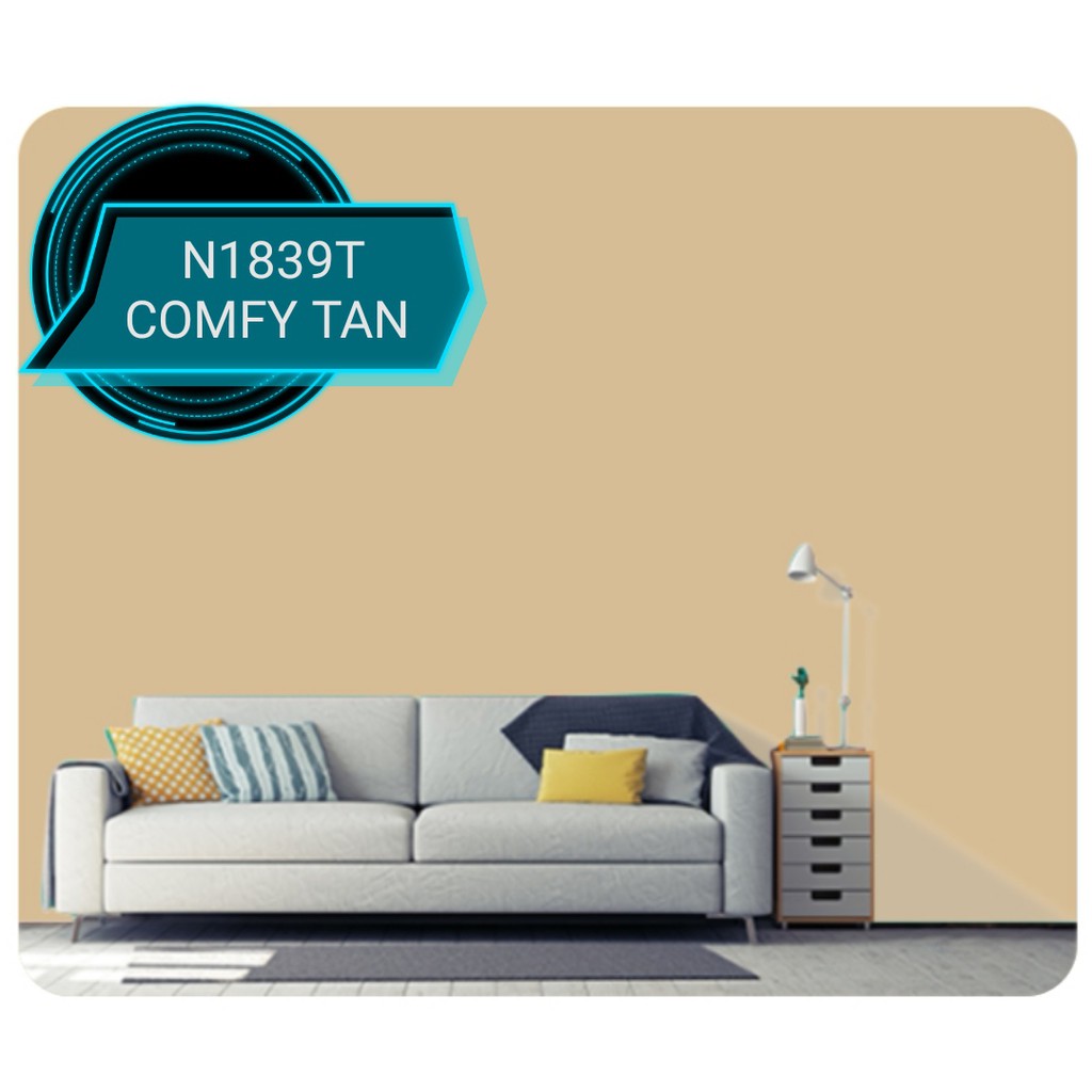 NIPPON Interior Paint Q-Glo 5 liter - N1839T COMFY TAN | Shopee Malaysia