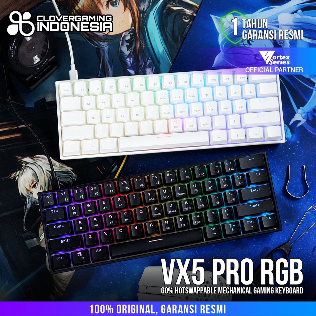Vortexseries VX5 Pro RGB 60% Vortex Series Mechanical Gaming Keyboard ...