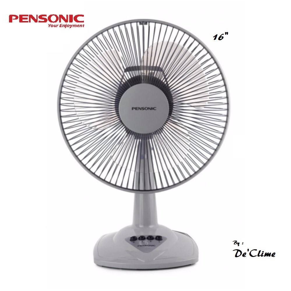 Pensonic Table Fan 16" - PF-41B (Grey) | Shopee Malaysia