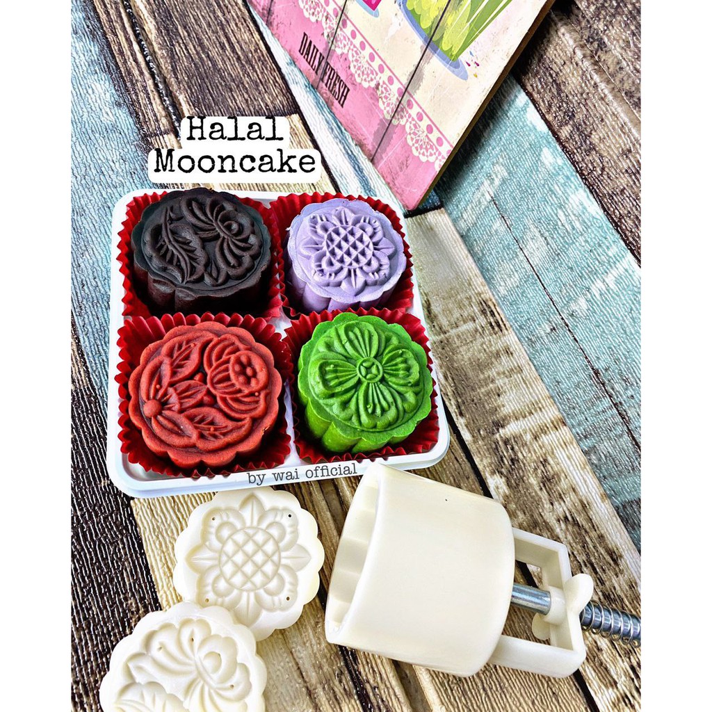 Halal Mooncake Premium 80g/pcs coklat pandan kelapa gula melaka red ...