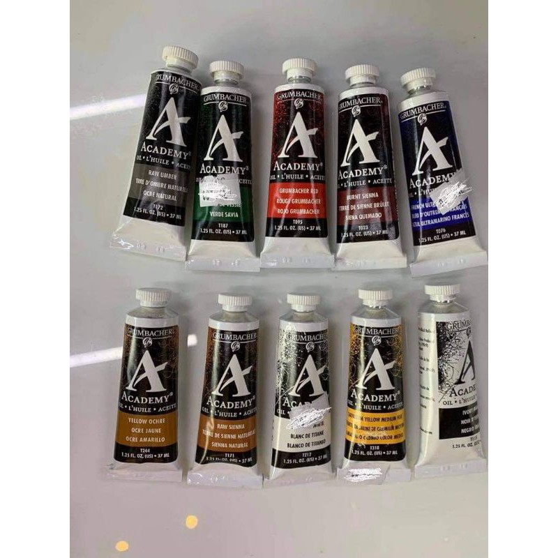 GRUMBACHER Academy Oil Paint (Tube) | Shopee Malaysia