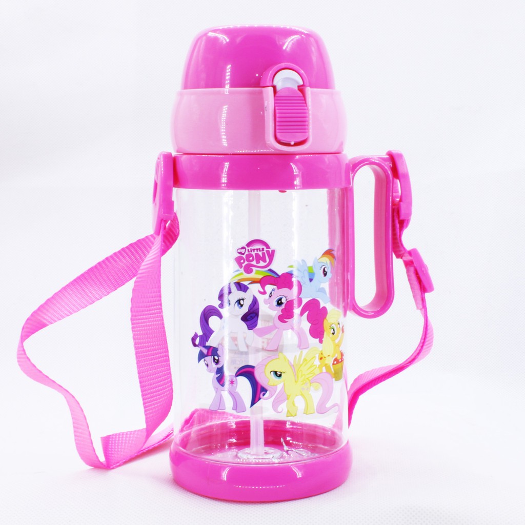 READY STOCK🔥 My Little Pony 650ml Water Bottle Full Color Lid Fixed ...