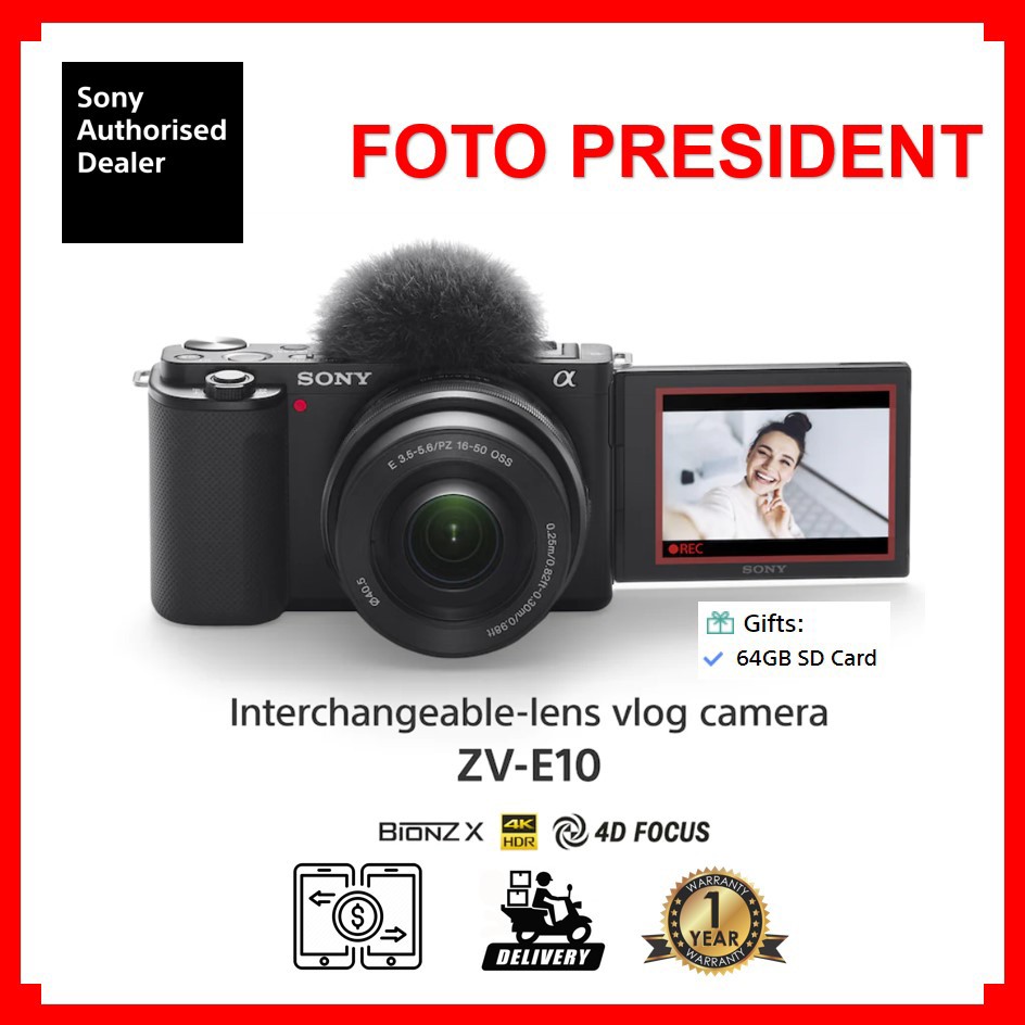 Sony Mirrorless Alpha ZV-E10M2 / ZV-E10 II / ZV-E10 Body / + 16-50mm power zoom lens | Shopee ...