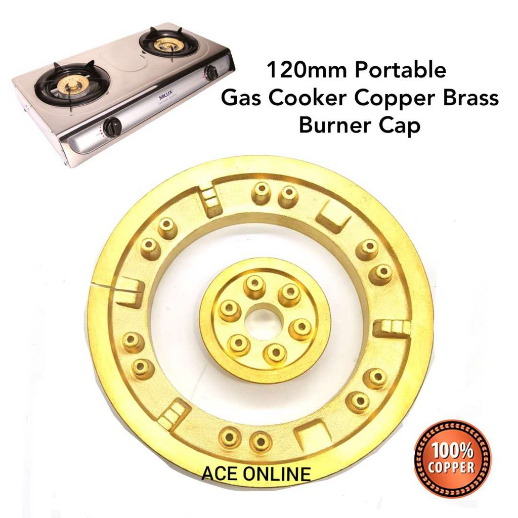 100mm/120mm Portable Gas Cooker 100% Full Copper Brass Burner Cap ...