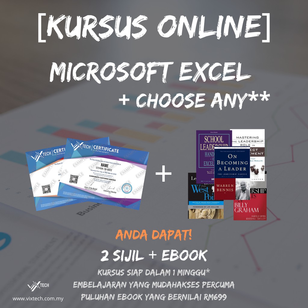Online Course Microsoft Excel (Video). Kursus Online Microsoft Excel ...