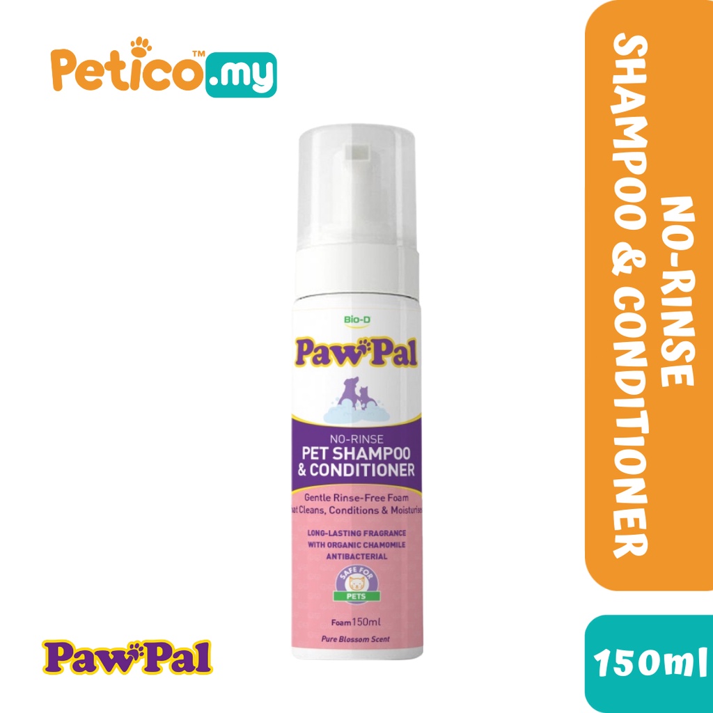 Pawpal No-Rinse Pet Shampoo & Conditioner Foam 150ml | Shopee Malaysia