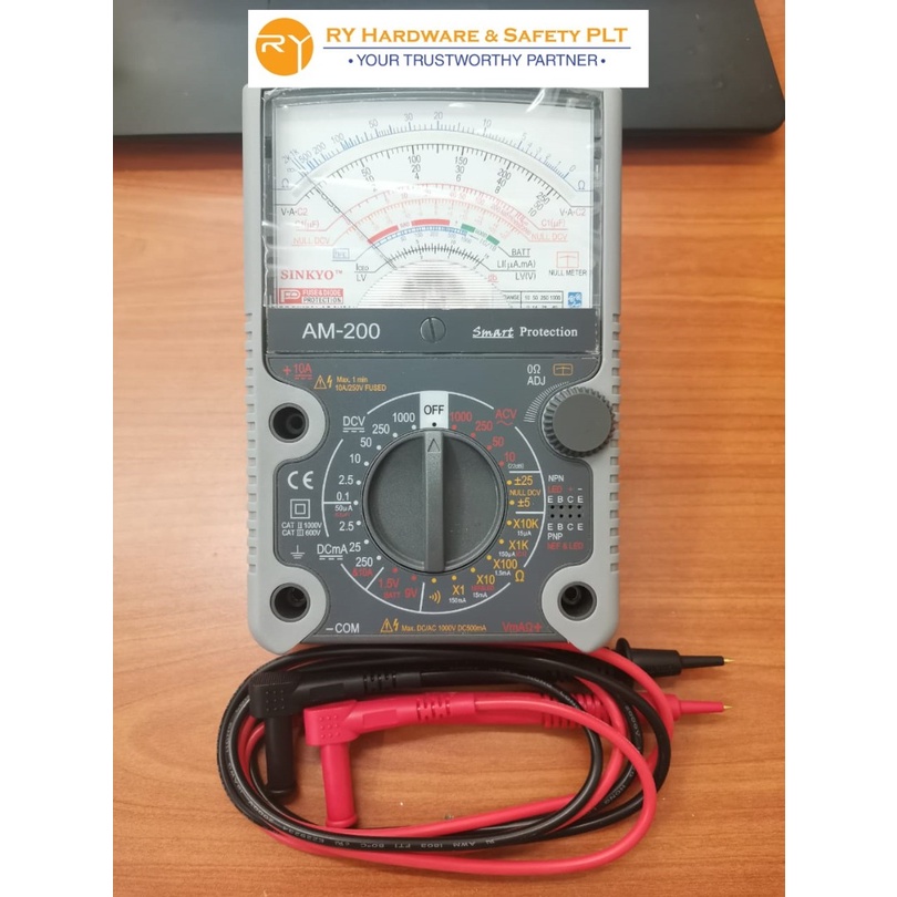 SINKYO AM-200 ANALOG MULTIMETER W/BUZZER | Shopee Malaysia