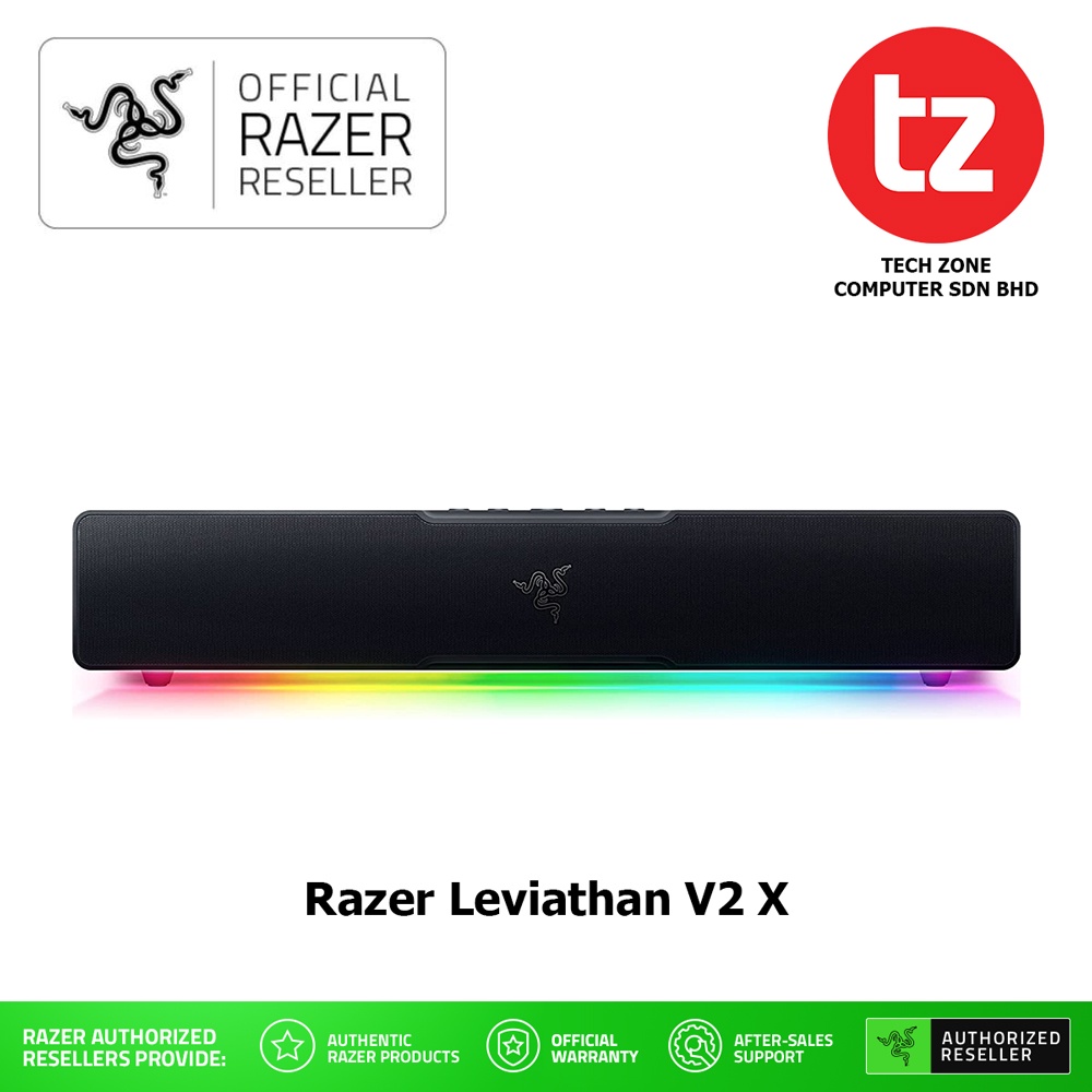 Razer Leviathan V2 X - Gaming Bluetooth Soundbar Dynamic, Razer Chroma ...
