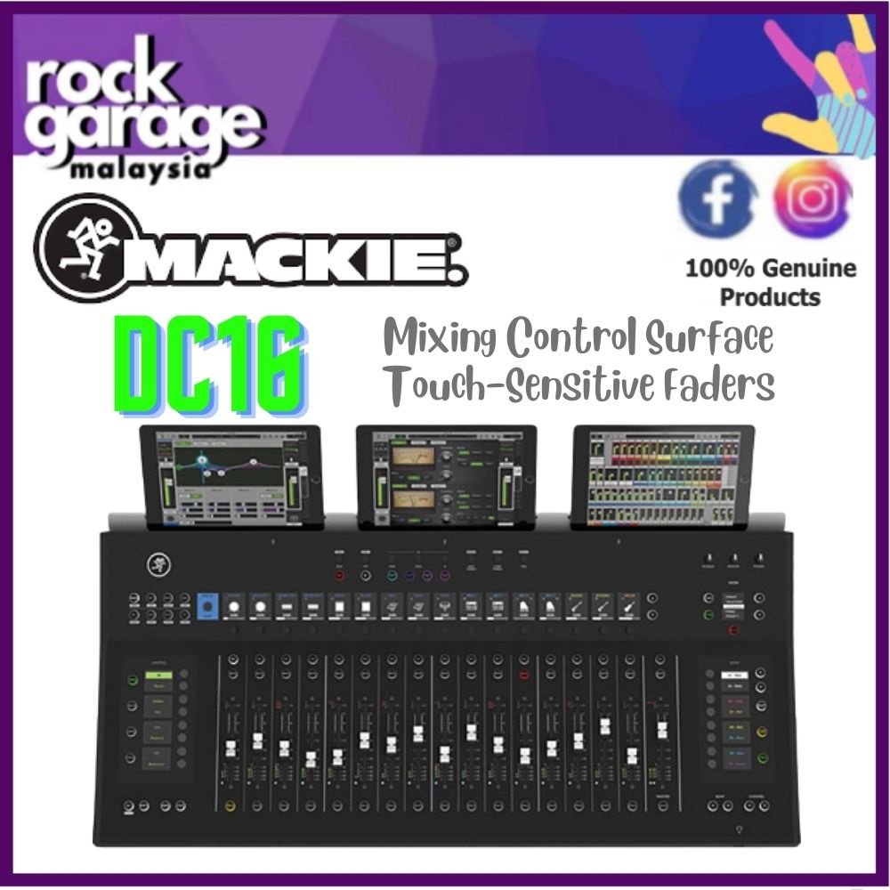 Mackie DC16 Mixing Control Surface Touch-Sensitive Faders For DL32R (DC ...