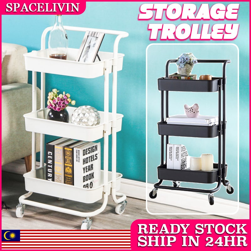 🏠🇲🇾READY STOCK 🛒 🎁 Multipurpose Trolley Rack 3 Tier Rack Multi Level ...