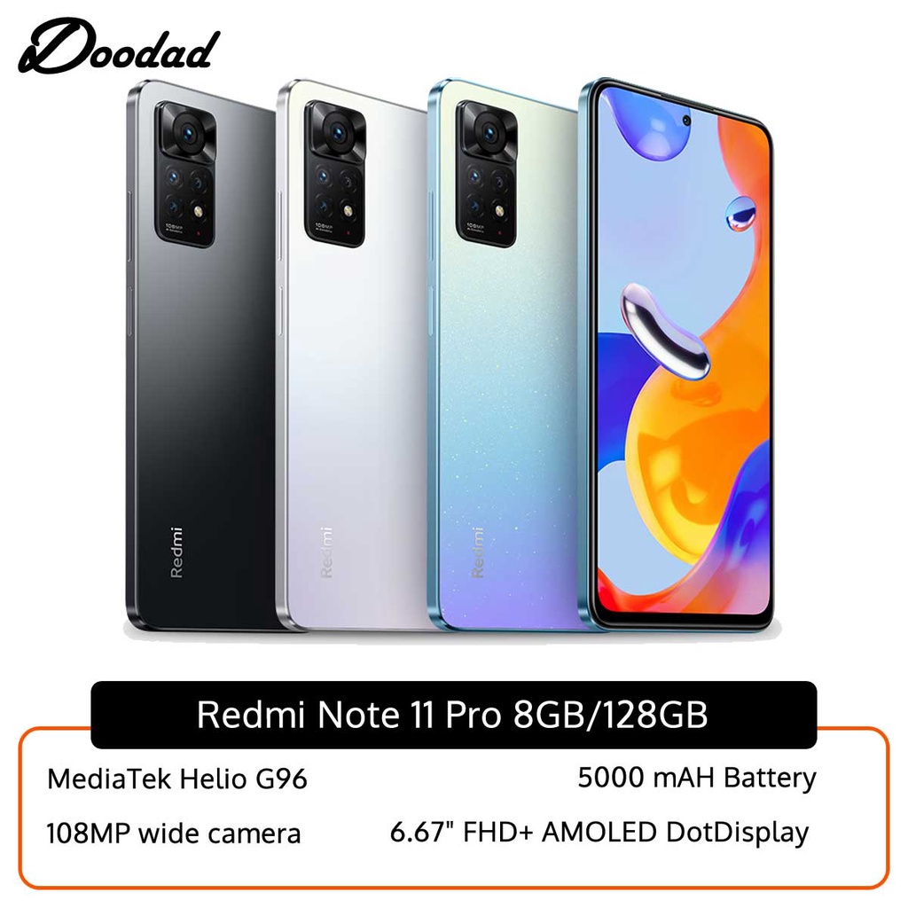 Xiaomi Redmi Note 11 PRO (Graphite Grey/Polar White/Star Blue) (8GB ...