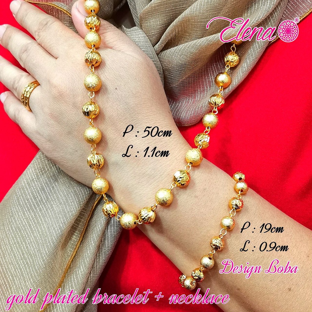 Elena Emas Korea Necklace - Rantai Leher Dewasa ( EN21 ) | Shopee Malaysia