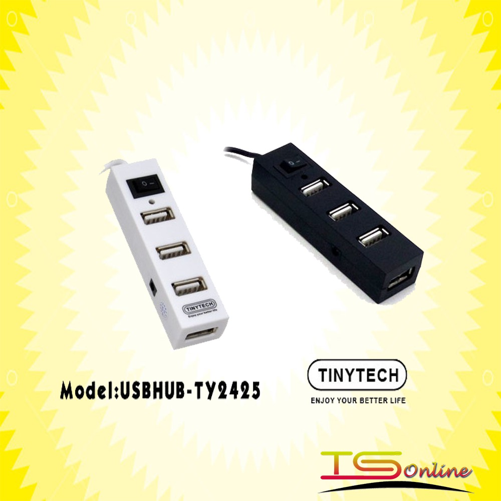 Tinytech USB V2.0 4 Ports Hub (USBHUB-TY2425) | Shopee Malaysia