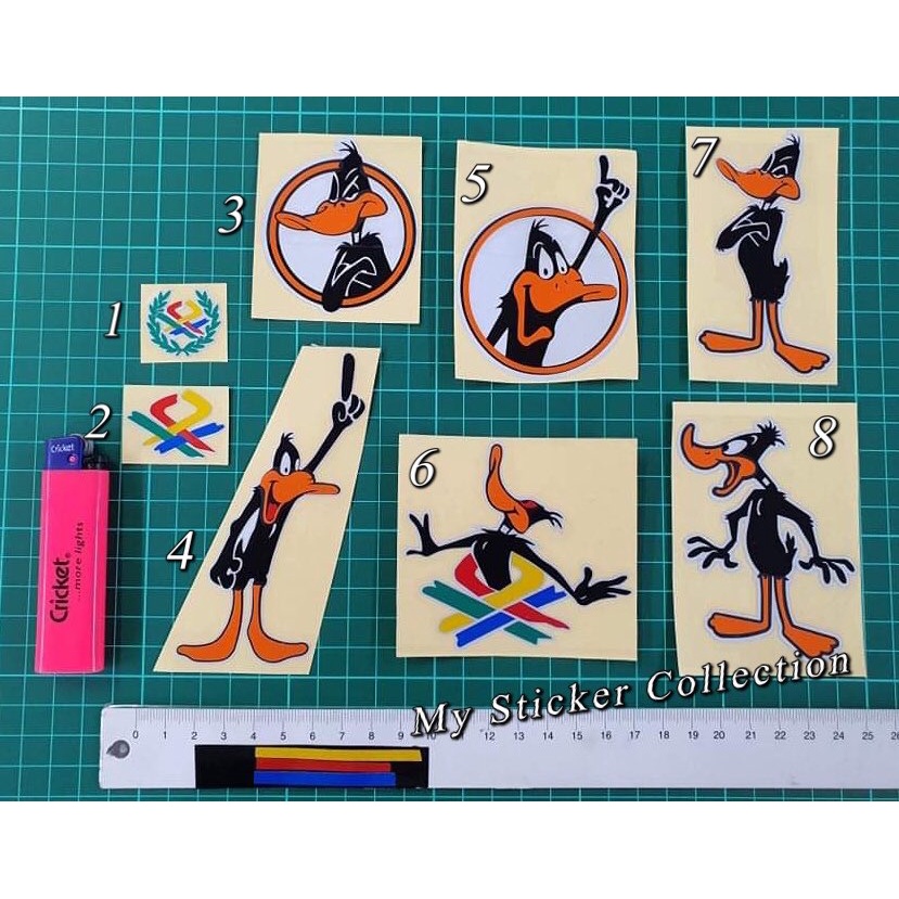 Pangkah Daffy Ducks & Pangkah Logo / Padi (Add on Small Sizes) Sticker ...