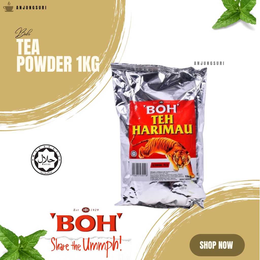 Boh Teh Harimau Serbuk Tea Powder 1kg Boh Tarik Tea Dust | Shopee Malaysia
