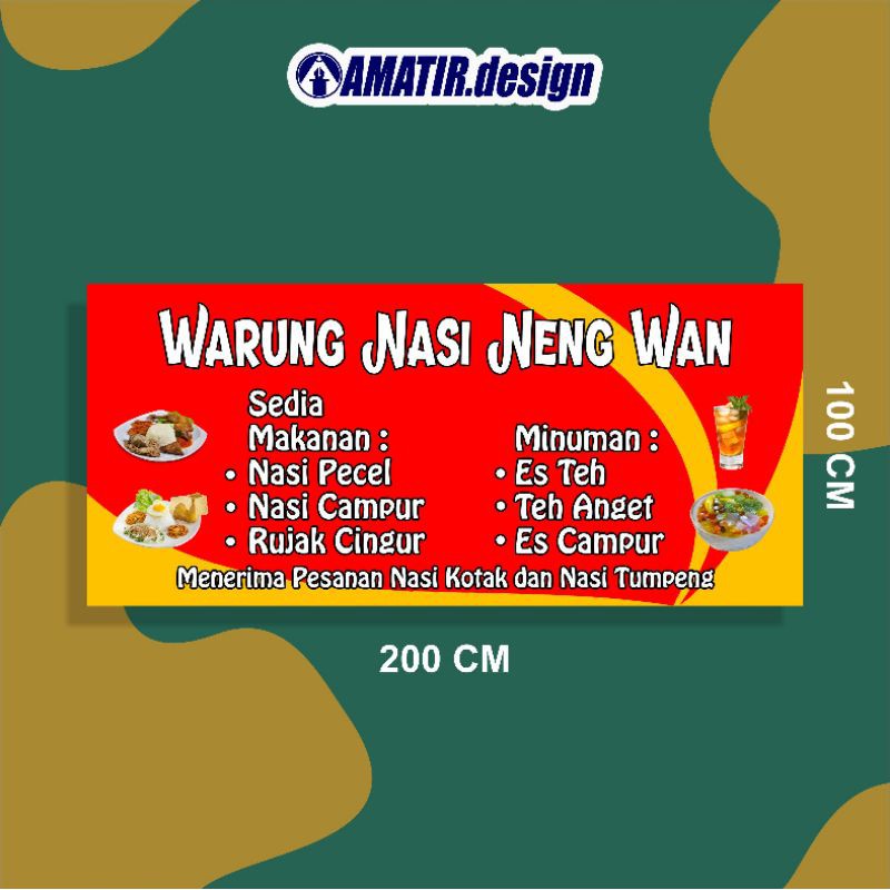Rice Stall BANNER (100x200 cm) | Shopee Malaysia
