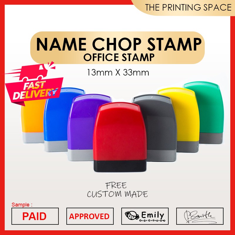 Chop Stamp (Custom made)(Name Chop , Office Chop , Signature Chop ...