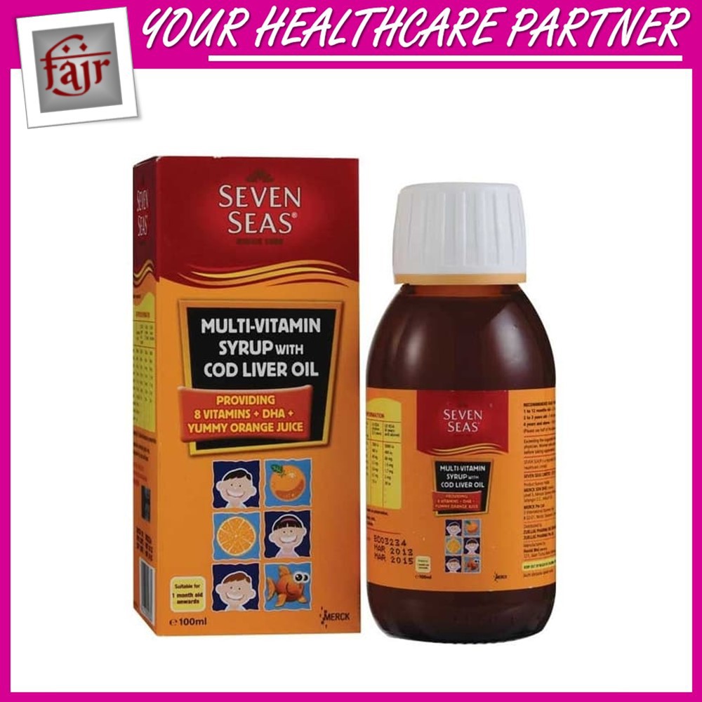 Seven Seas Multivitamin Syrup With Cod Liver Oil (100ml) | Shopee Malaysia
