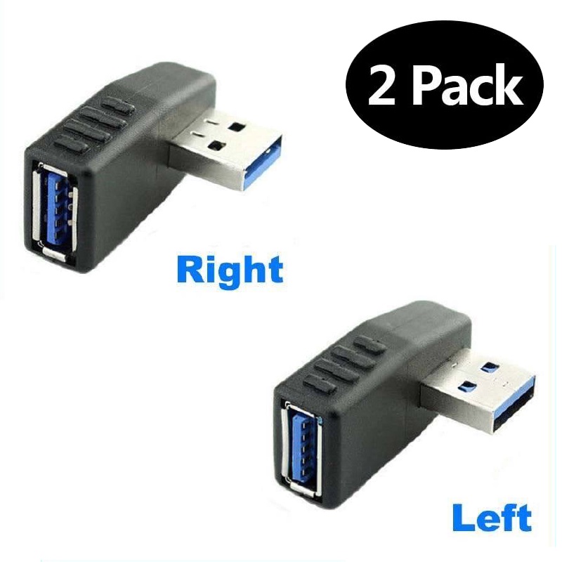 High Quality USB Connector Angle Extension Extender Computer L Shape ...