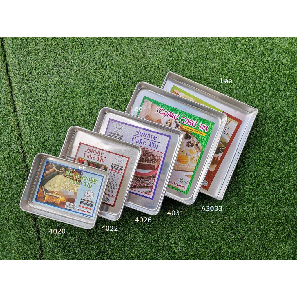 Aluminium Square Bakery Tray / Tin Petak ALuminium Aneka Saiz | Shopee ...