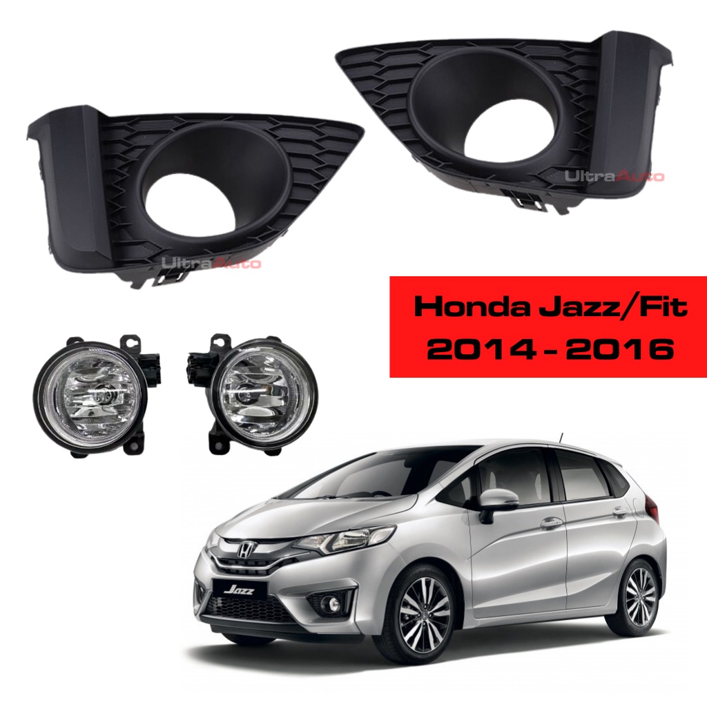 Honda Jazz/Fit Fog Lamp Fog Light Spot Light Set 2014-2016 FoglampCover ...