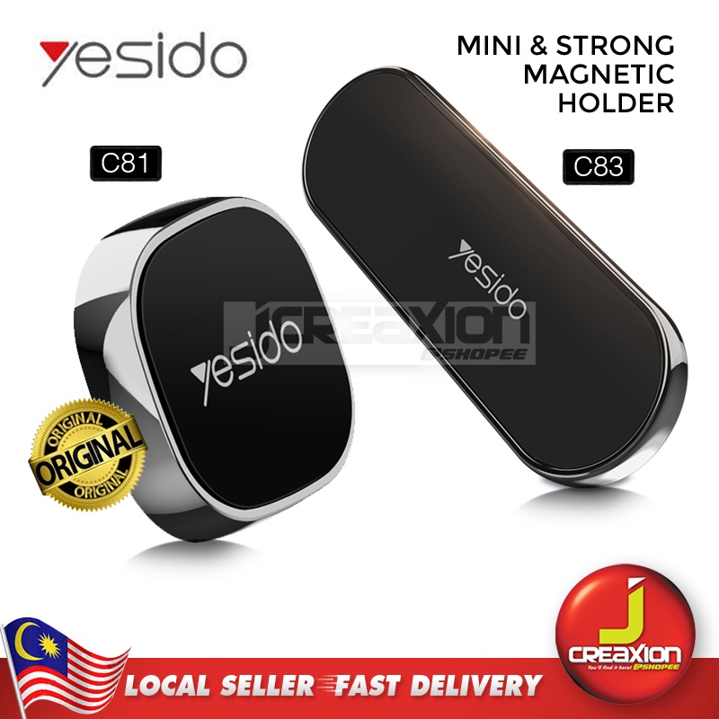 YESIDO C81 C83 Mini Strong Suction Magnetic Dashboard Holder for Mobile ...