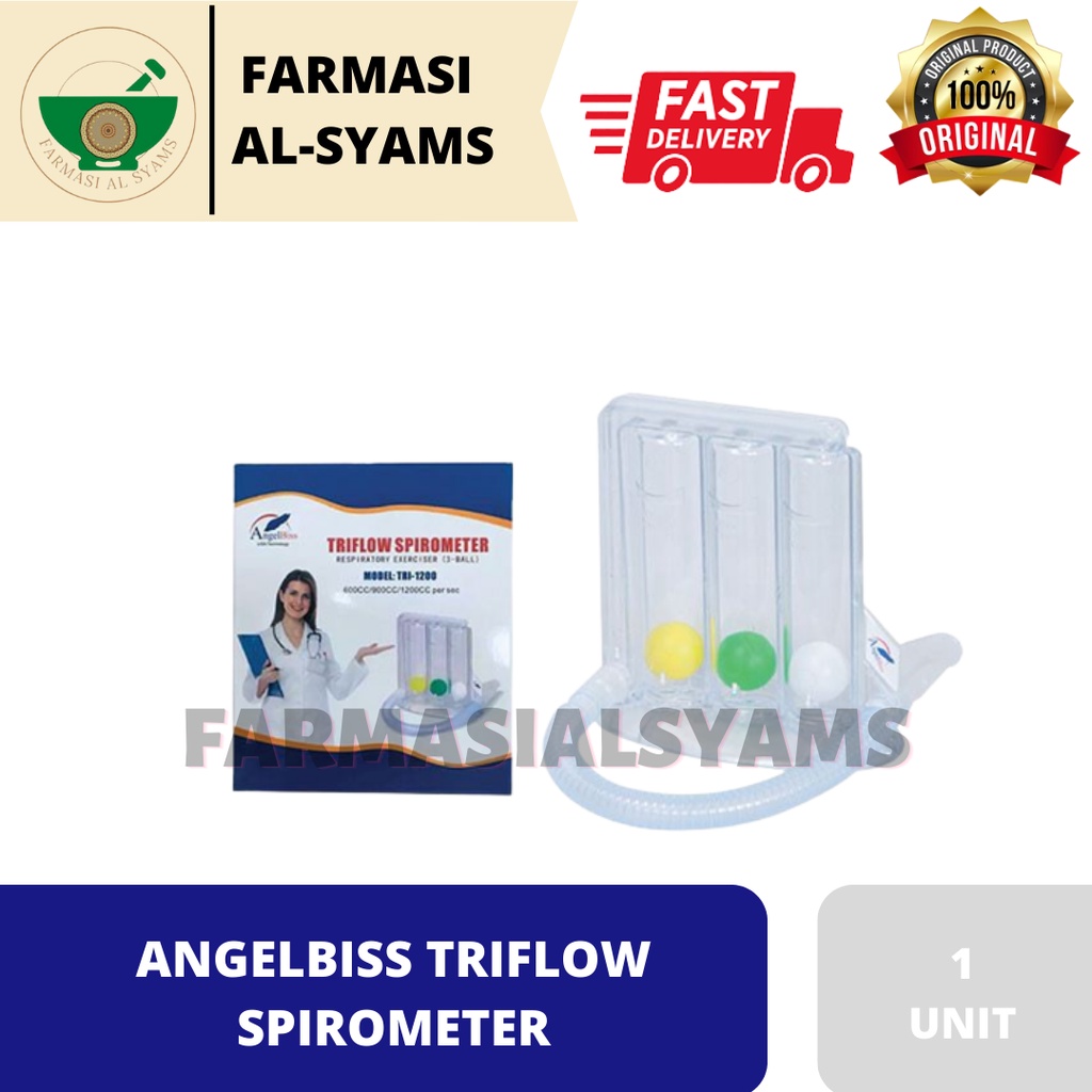 Angelbiss TriFlow Spirometer Respiratory Exerciser | Shopee Malaysia