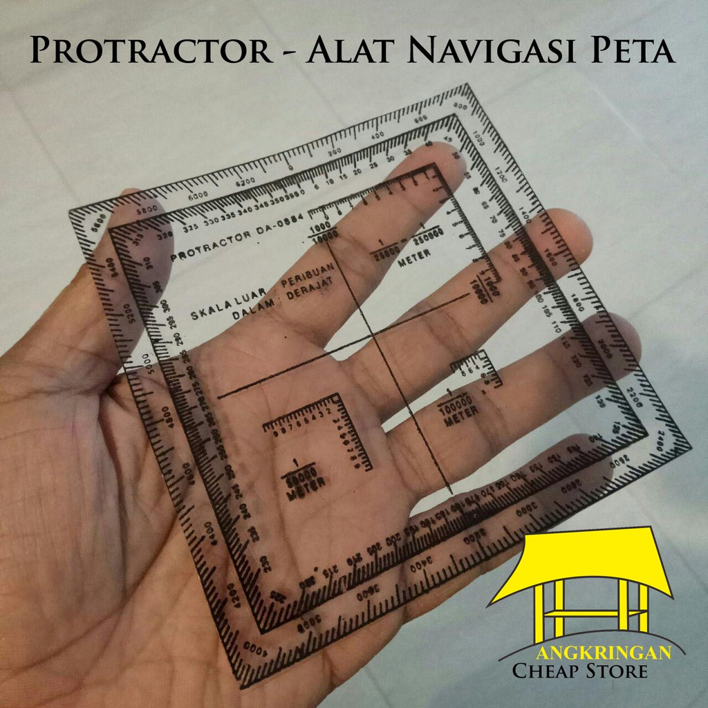 Protractor Compass Map Scale Navigation Ruler Protractor | Shopee Malaysia