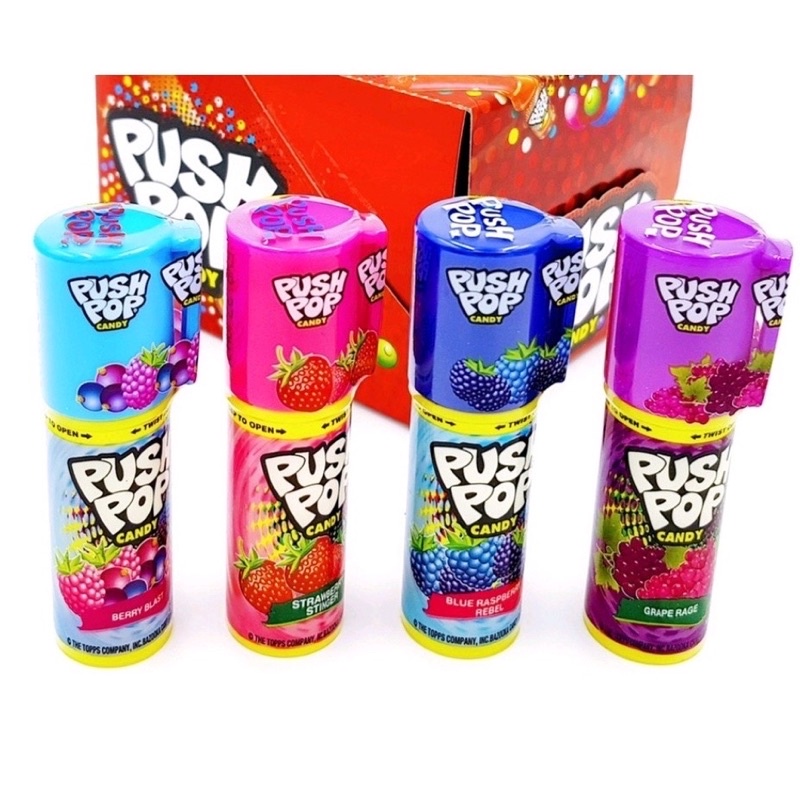 Push Pop Candy Assorted Flavour Gula-gula 14g Lipstick Candy | Shopee ...