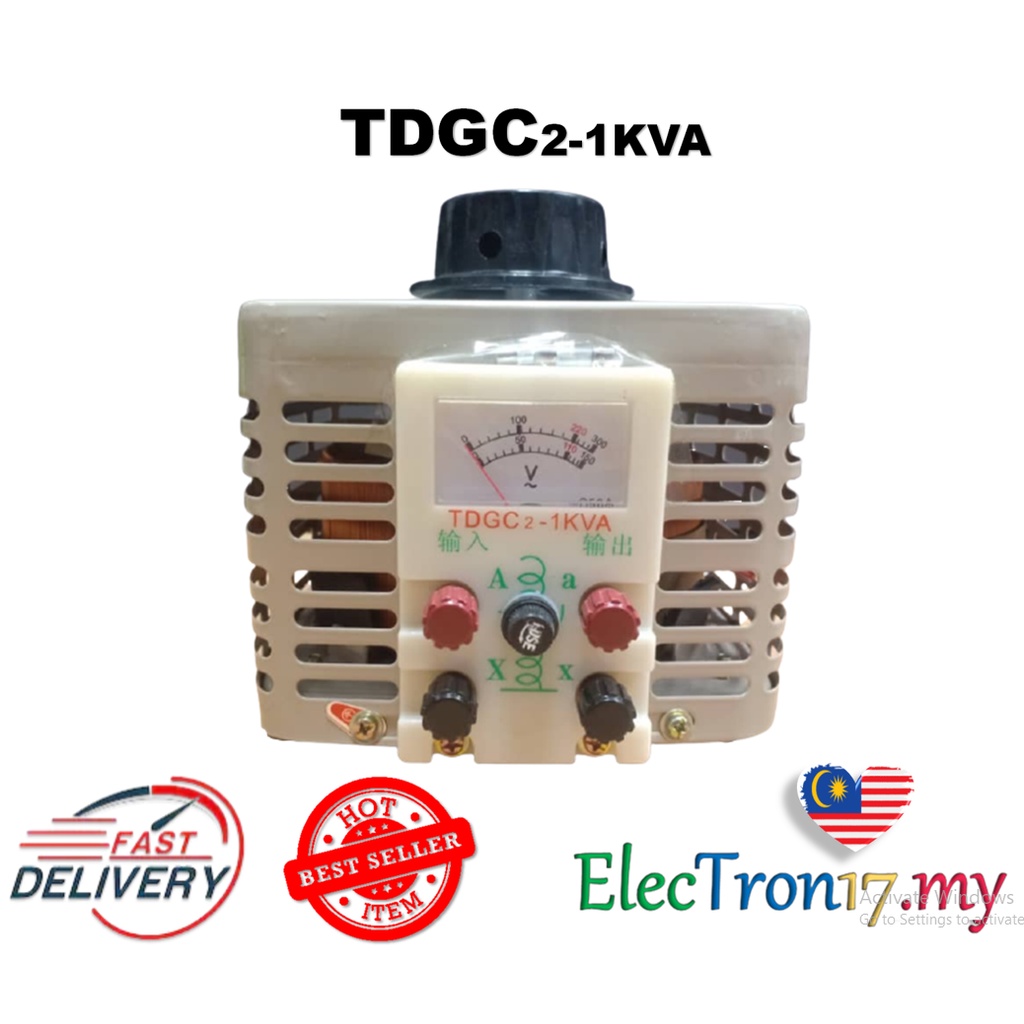 TDGC2 - 1KVA 1 Phase Variable Transformer Contact Voltage Regulator ...