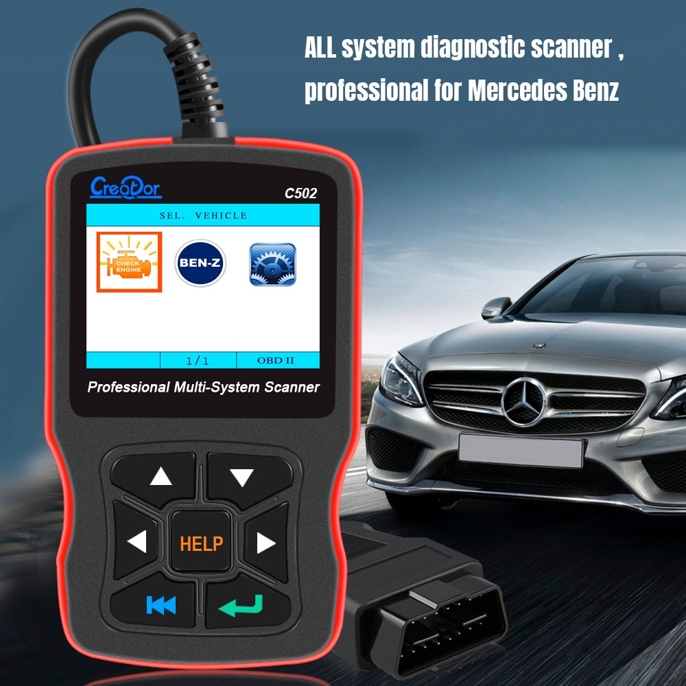 Creator C502 OBD 2 Diagnostic Tool Full Systems Auto Diagnostic Scanner Professional For ...