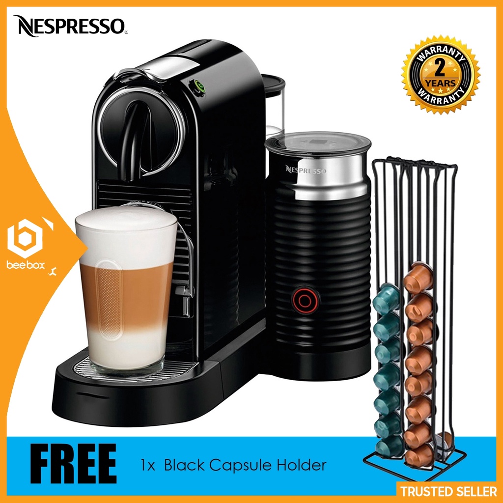 Nespresso CitiZ & Milk Coffee Machine include Milk Frother - Black ...