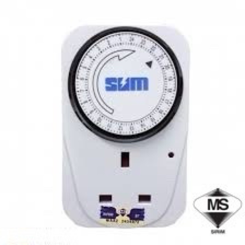 【Special Promotion 】SUM/ HKW 24 Hours DIGITAL 3PIN PLUG IN TIMER / ANALOG TIMER WITH SIRIM ...