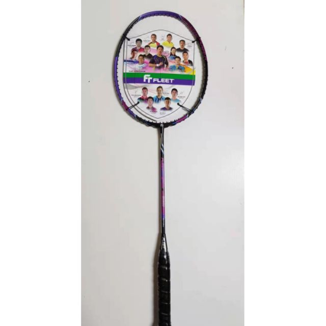 [READY STOCK] Fleet Smash Power BLACK PURPLE Badminton Racket (3U)(4 IN ...