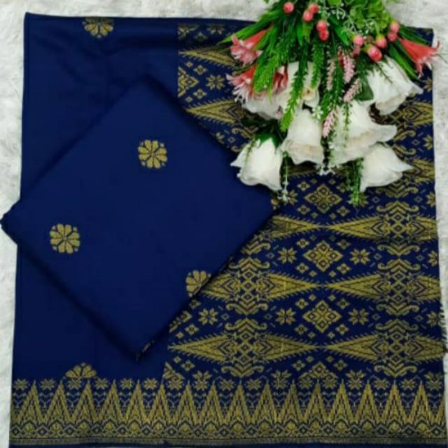 Kain pasang songket bunga tabur (warna gelap sja) dan boleh ikut meter ...