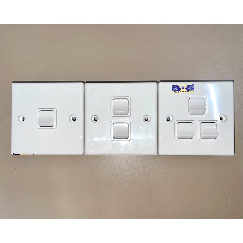 🔷CLEAR STOCK🔷 PDL MK Slimline Plus SWITCHES 1 Gang 2 Gang 3 Gang 1 Way ...