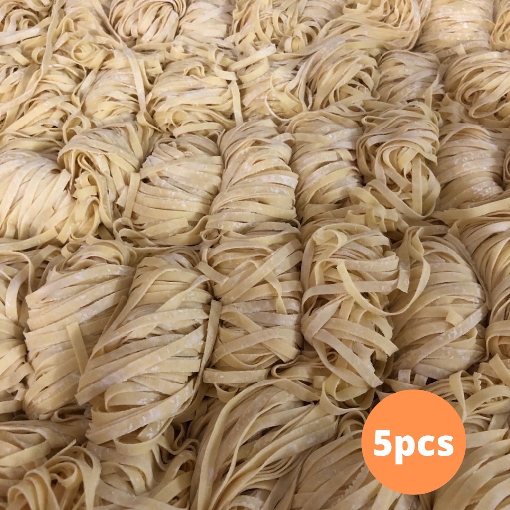 Fresh Egg Wantan Mee 5pcs (430gm)Wanton Noodle Pure EggNoodle Vacuum ...