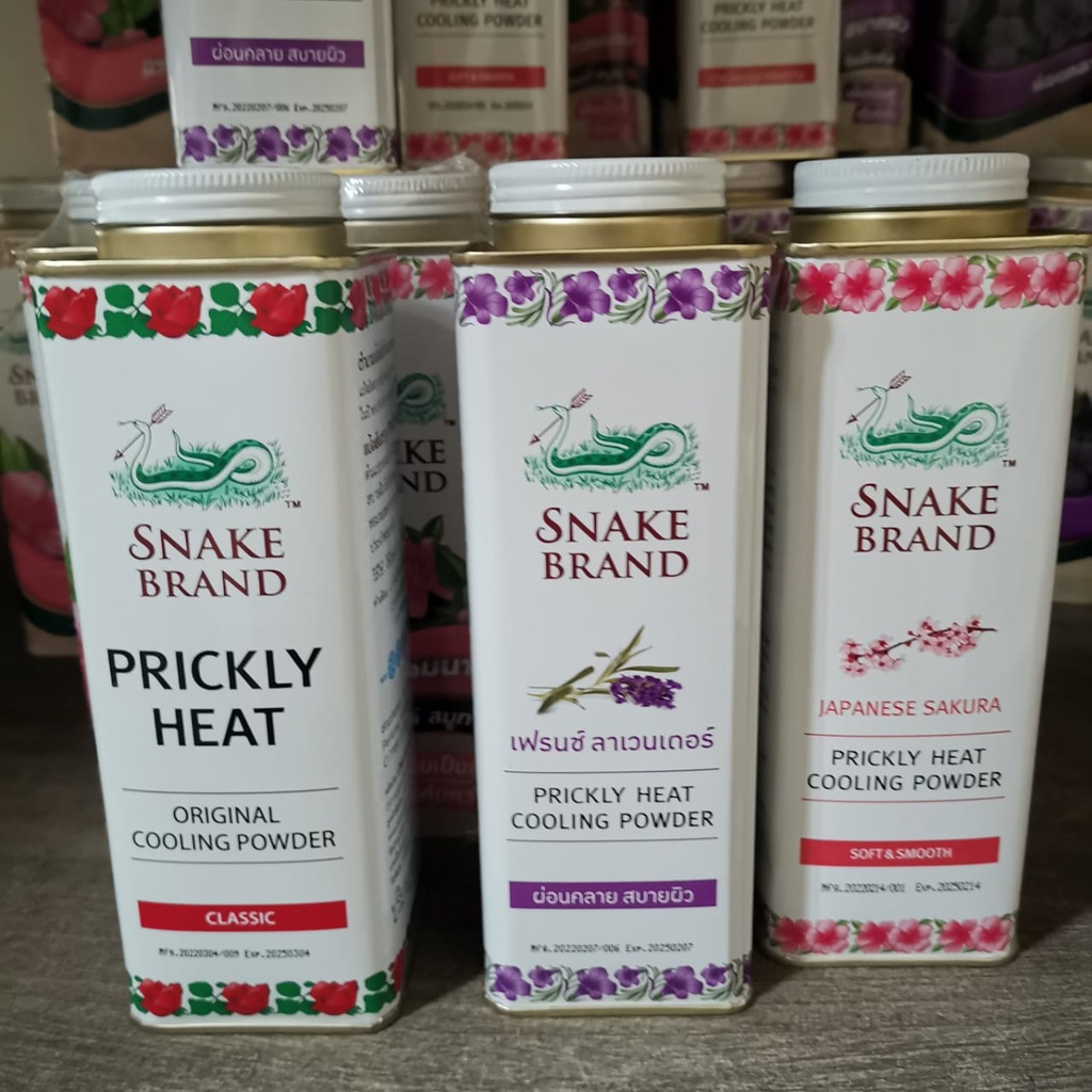 泰国蛇粉 Original Thailand Snake Brand Prickly Heat Cooling Powder Classic ...