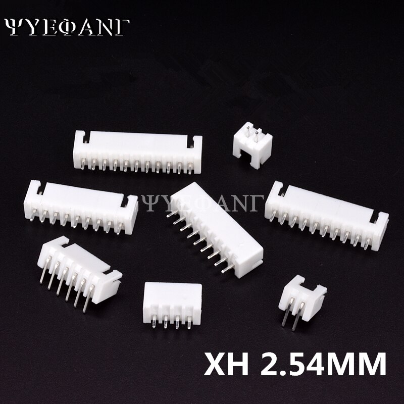 50Pcs/lot XH 2.54MM Connector 2/3/4/5/6/7/8/9/10P 12Pin 2.54mm Male Straight / Looper needle ...