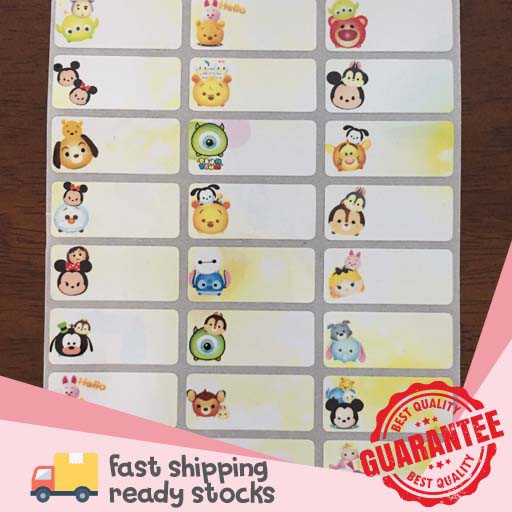 Tsum Sticker Name / Book Sticker / Cartoon Sticker / Waterproof Sticker ...