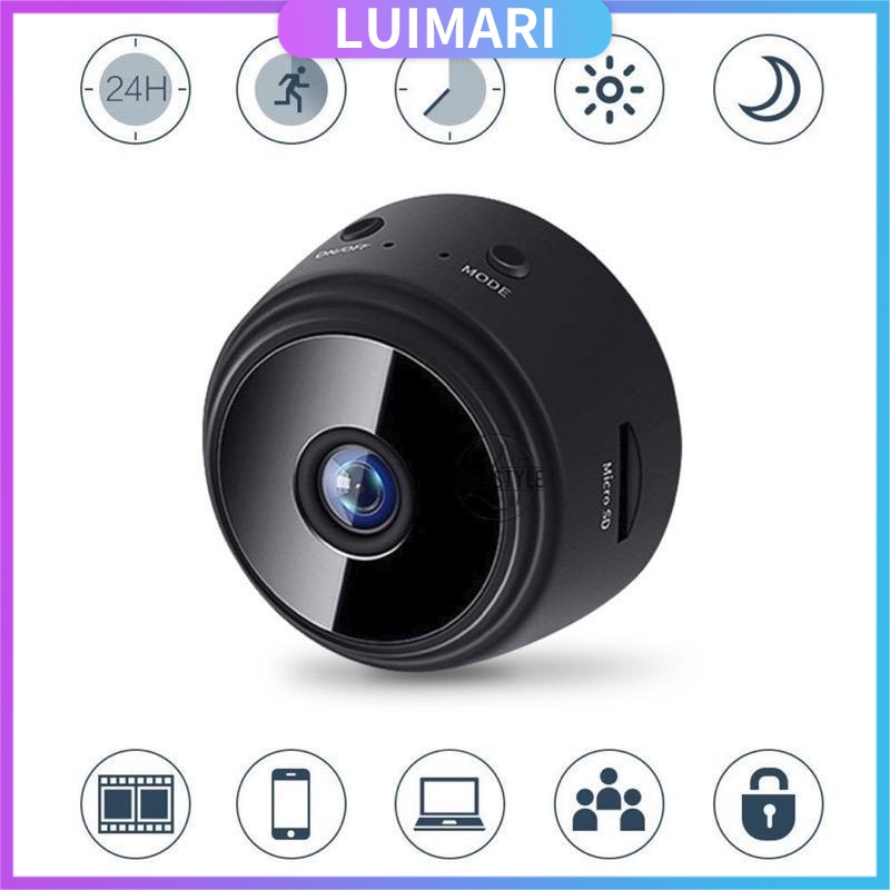Mini Wireless Camera WiFi 1080P HD Hidden Camera Infrared Night Vision ...
