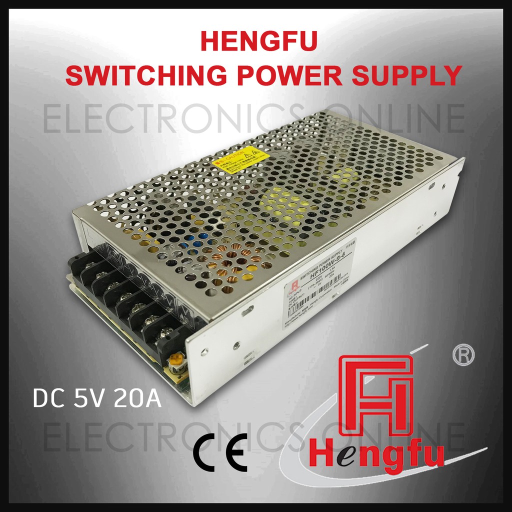 HF100W-S-5 HENGFU Switching Power Supply DC5V 20A LED Driver SMPS ...