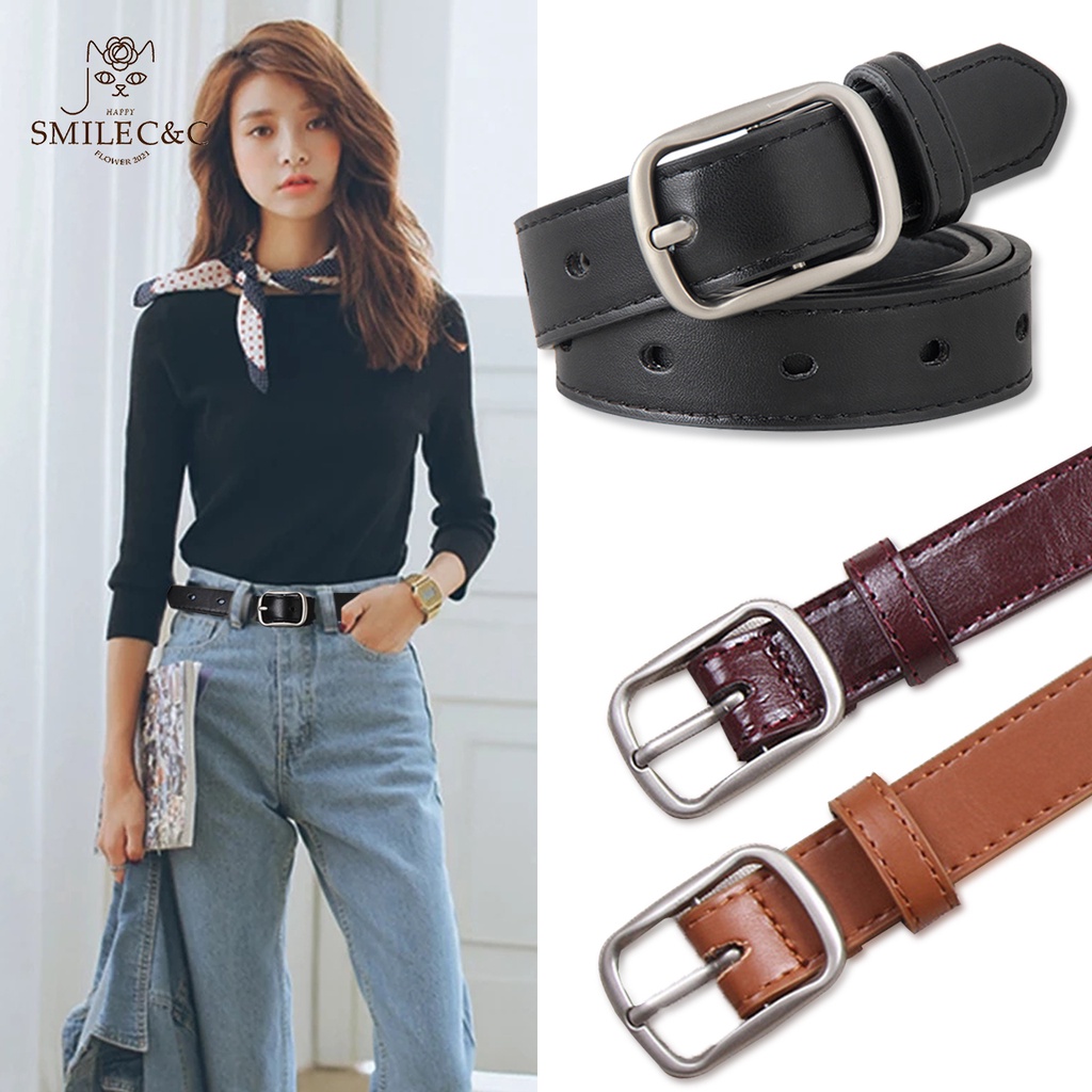 SmileFairyCC 【COD & Ready Stock】High Quality Women's Leather Belt ...
