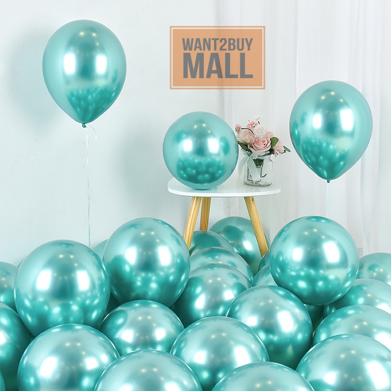 10 Inch High Quality Metalic Metallic Color Shining Chrome Latex Balon ...