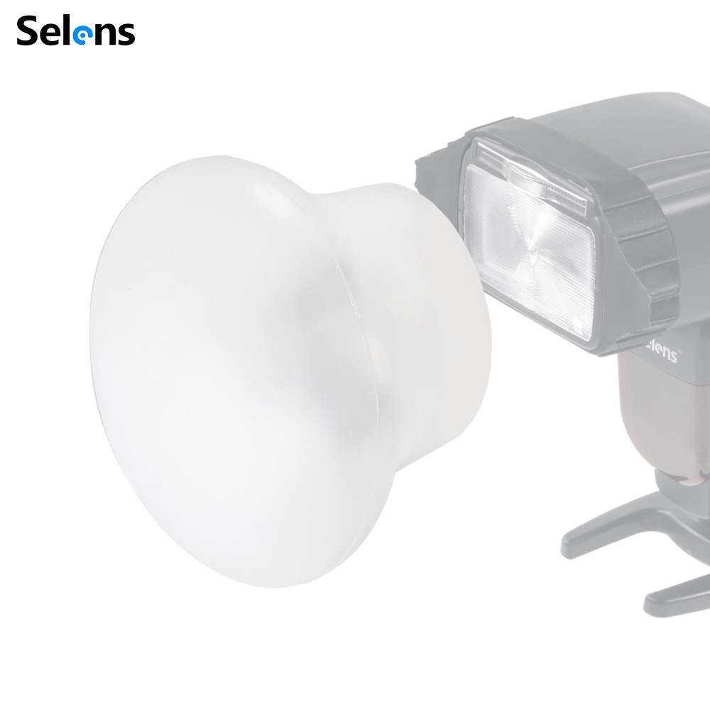 Selens Silicon Light Diffuser Rubber Sphere Modular Flash for Canon ...