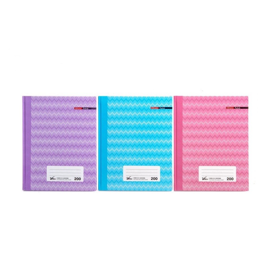 Uni Paper Vplus F5 / F4 Hard Cover Foolscap Book / Notebook (120/200 ...
