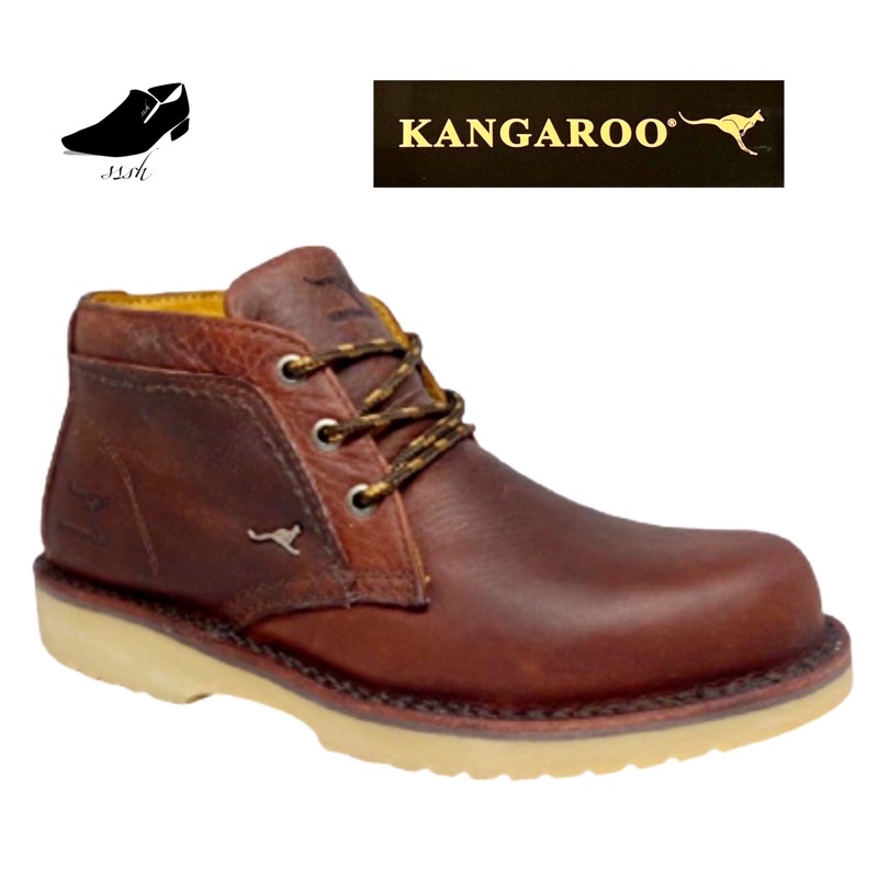 Original KANGAROO full leather boots formal shoes/kasut Kulit KANGAROO ...