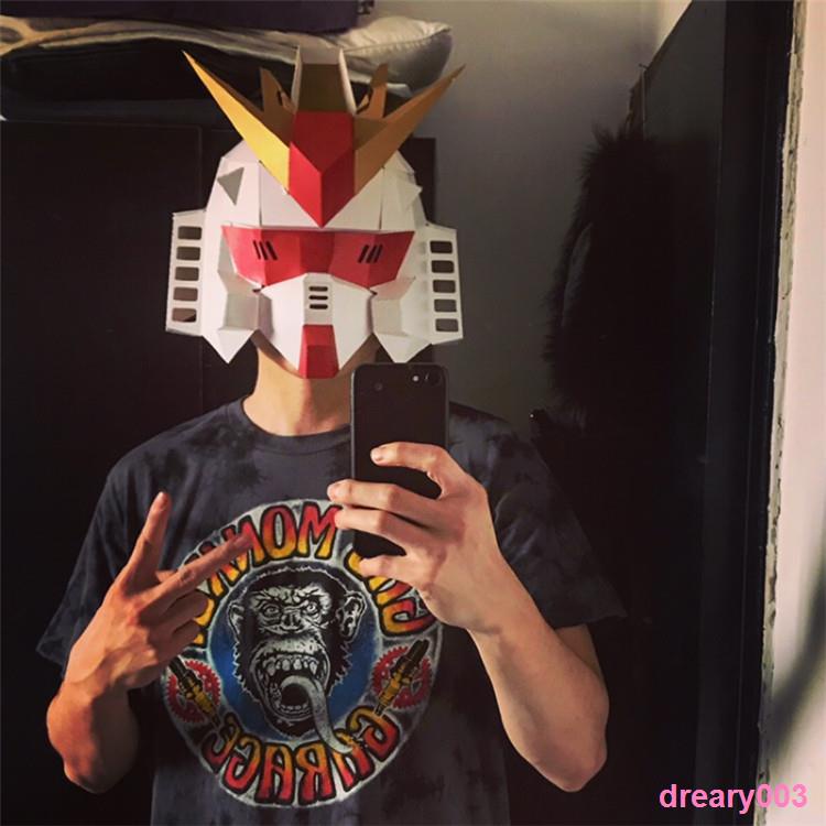 Dreary003 Funny Props Creative Robot Headgear Mobile Suit gundam Mask ...