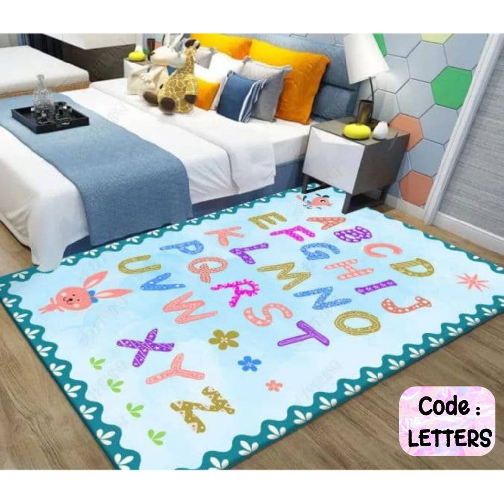 KARPET VELVET KARTUN / KARPET KANAK-KANAK / KIDS CARPET PERMAIDANI ...